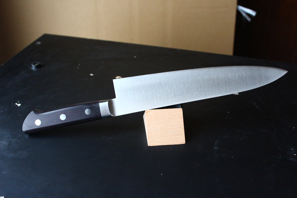 Fujiwara Kanefusa 240 mm Molybdenum steel Gyuto Chef knife Black Handl ...